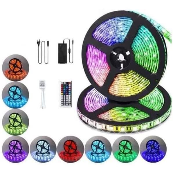 DWO EUROPE Ruban LED 10M 5050 RGB LED Strip avec 44 Touches IP65 ...