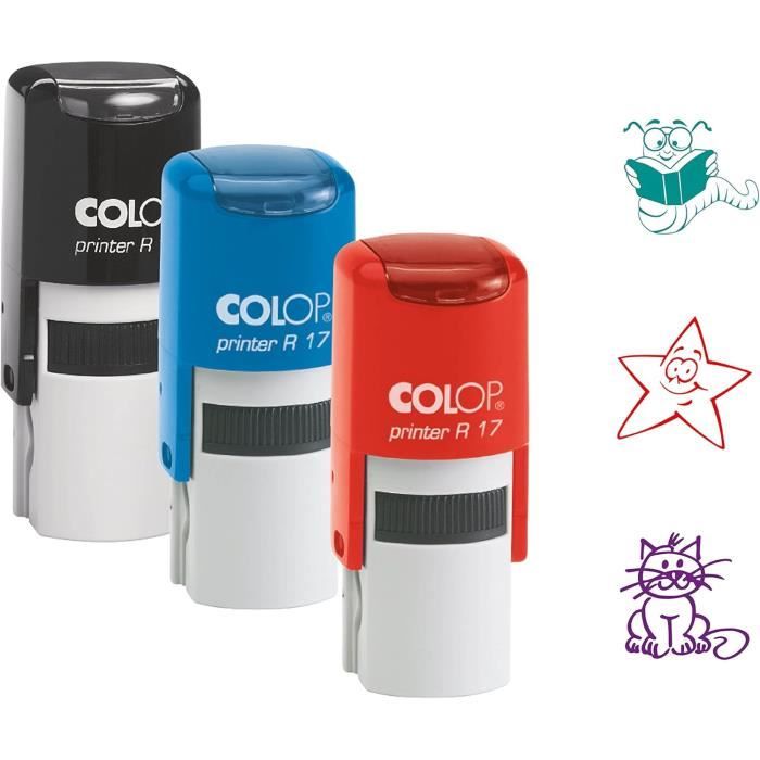 Colop Série de Tampon Motivational Stamp tampon d'école : 3 tampon 3 ...