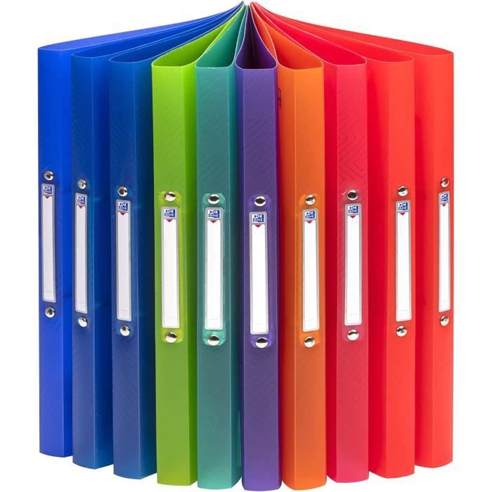 Oxford Lot de 10 classeurs Urban - Format A4 - Dos : 2 cm - 2 anneaux ...