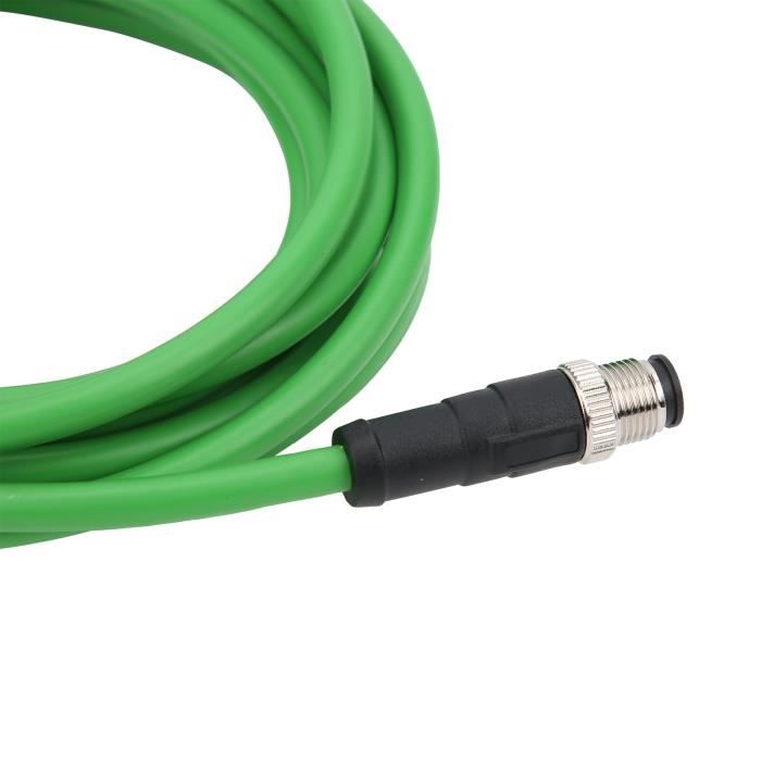 Câble Ethernet industriel SURENHAP - M12 vers RJ45 - Fil 24 AWG ...