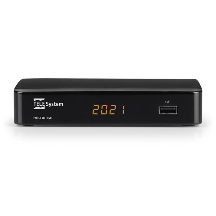Décodeur terrestre - TELE SYSTEM - EASY - DVB-T2 HEVC 10 bits - USB ...