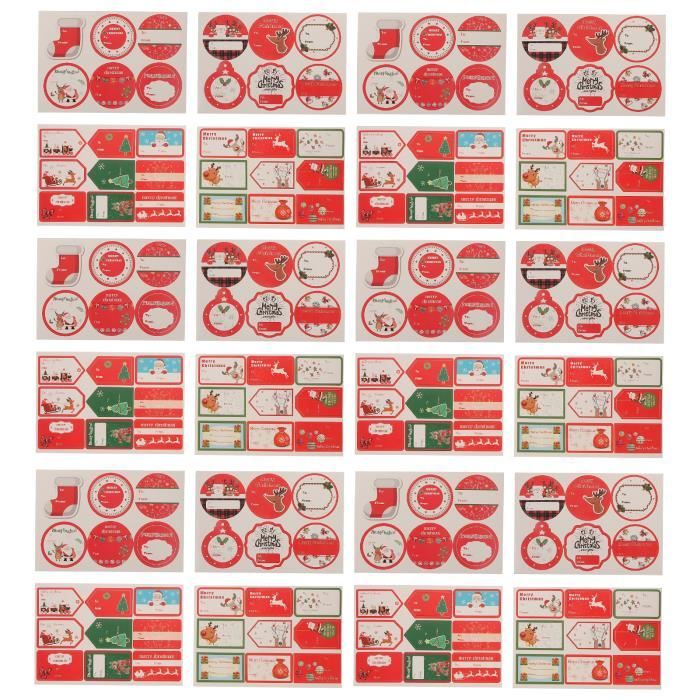 Adhésif - Décalques cadeaux de Noël - Noël Sticker décoratif Sticker ...