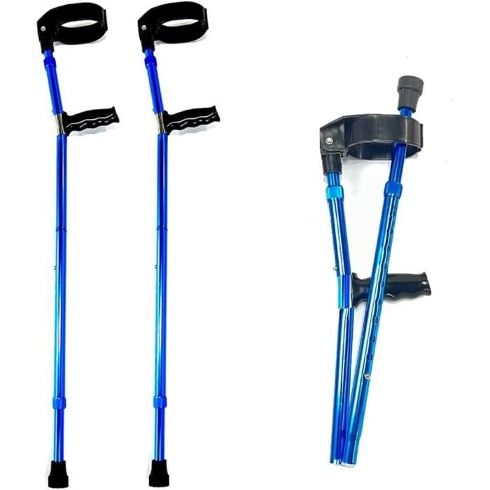 Canne De Marche Pliante Support Coude Réglable Canne Anglaise Adulte ...