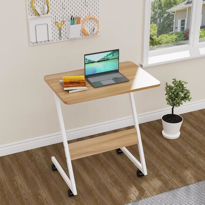 Bureau À Roulettes Petit Bureau Table D'Appoint Avec Roulettes Type Z ...