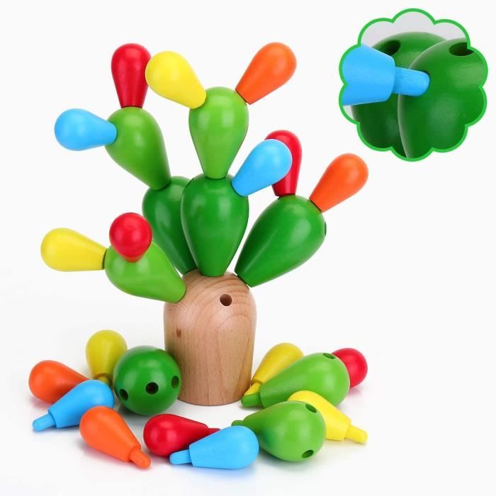 Jouet Puzzle Enfant Bois ,Jeu Montessori 1 2 3 4 Ans, Jouet Cactus ...