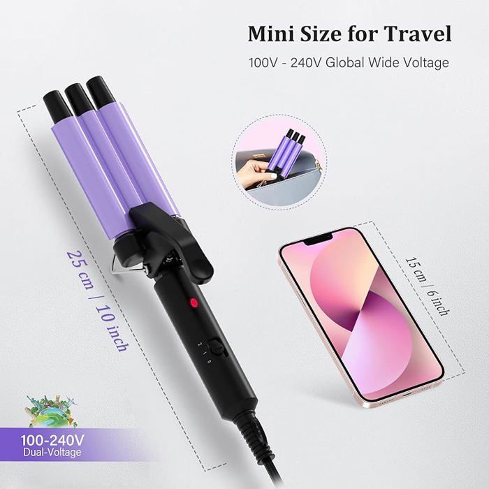 13mm Mini Curling Iron for Short Hair, Mini Hair Curling Iron, 180°C210 ...