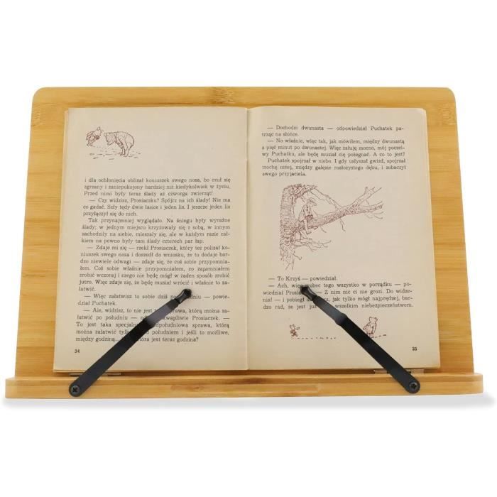 Porte Livre Support Livre - Pupitre De Lecture Support Tablette Bois ...