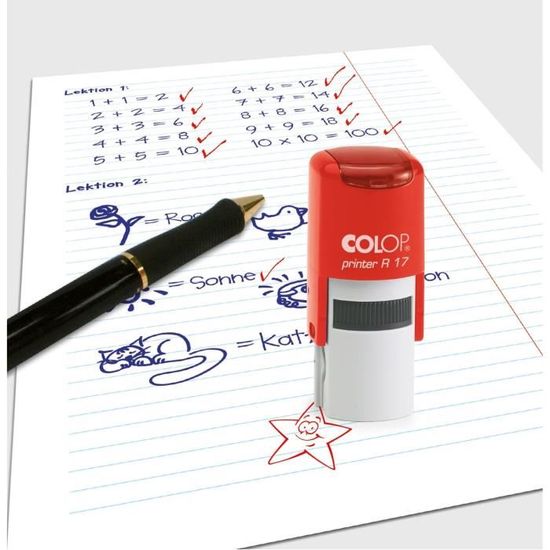 Colop Série de Tampon Motivational Stamp tampon d'école : 3 tampon 3 ...