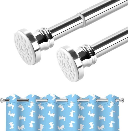 Tringle Rideau - Extensible 110-290 cm - Acier Inoxydable - Sans ...