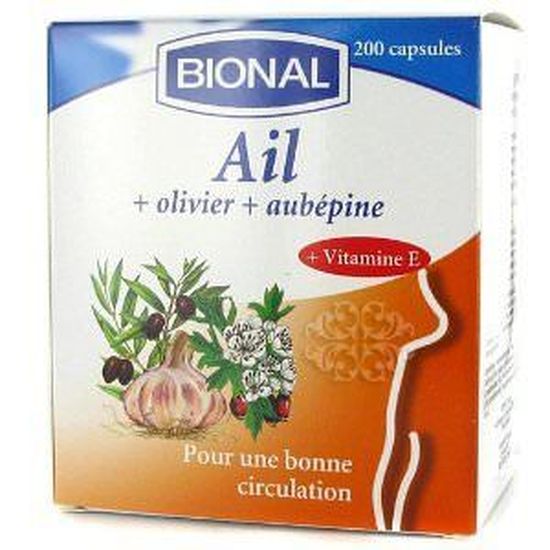 Ail Olivier Aubépine - 200 capsules - Bional - Cdiscount Au quotidien