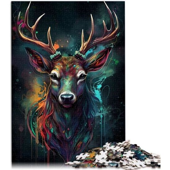 Puzzle Pour Adultes Et Enfants Cerf Supernaturalisme 1000 Pièces ...