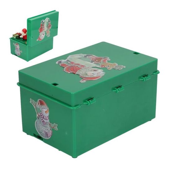 Boîte à musique de Noël Père Noël MXZZAND - 7 chansons de Noël - Blanc ...