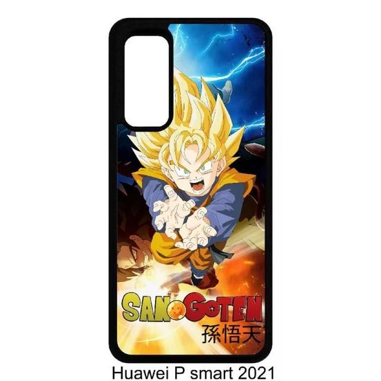 Coque huawei p smart 2021 - dragon ball son goten fury - noir ...
