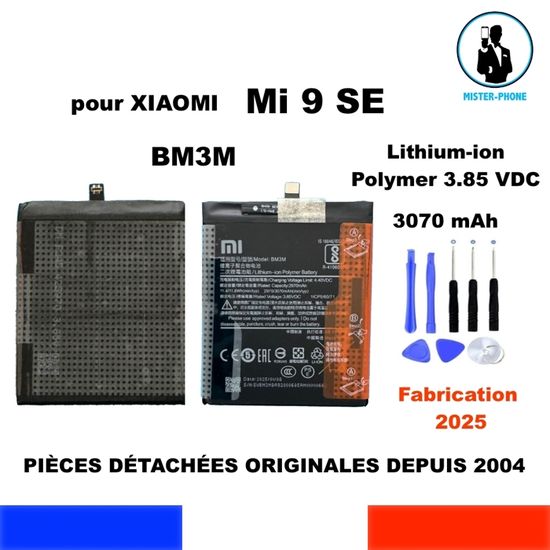 BATTERIE ORIGINALE XIAOMI Mi 9 SE BM3M BM 3M 3070mAh OEM ORIGINE + KIT ...