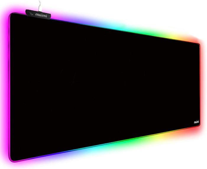 Tapis De Souris De Jeu Rgb, Extra Large Pour Gamer, Étanche, Tapis De ...