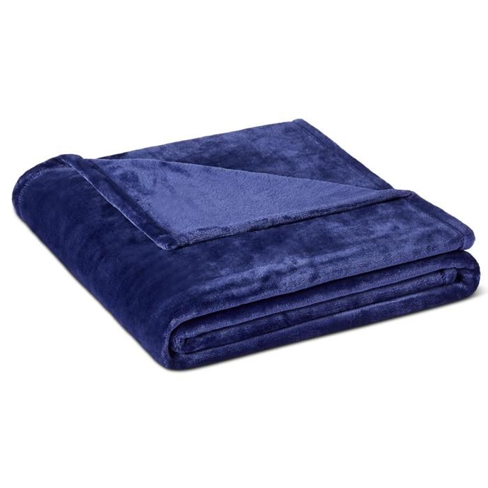 Plaid flanelle, Douce et Chaude, Moelleuse Couverture pour Canapé, 127 ...