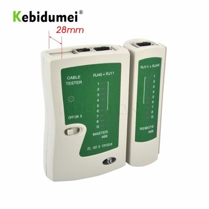 Testeur de câble réseau RJ45 RJ11 RJ12 CAT5 UTP LAN, outil de ...