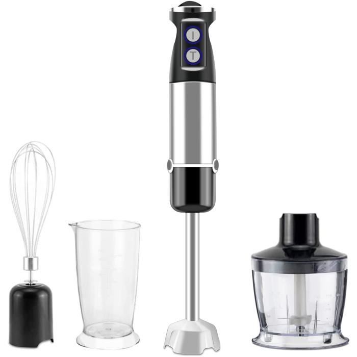 Mixeur à Main 4 en 1, Incluant un Mixeur Electrique en Acier Inoxydable ...