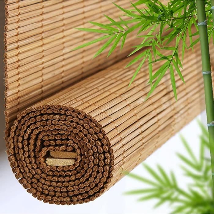 Store À Rouleau En Bambou Naturel Store Enrouleur Bambou Rétro Store ...