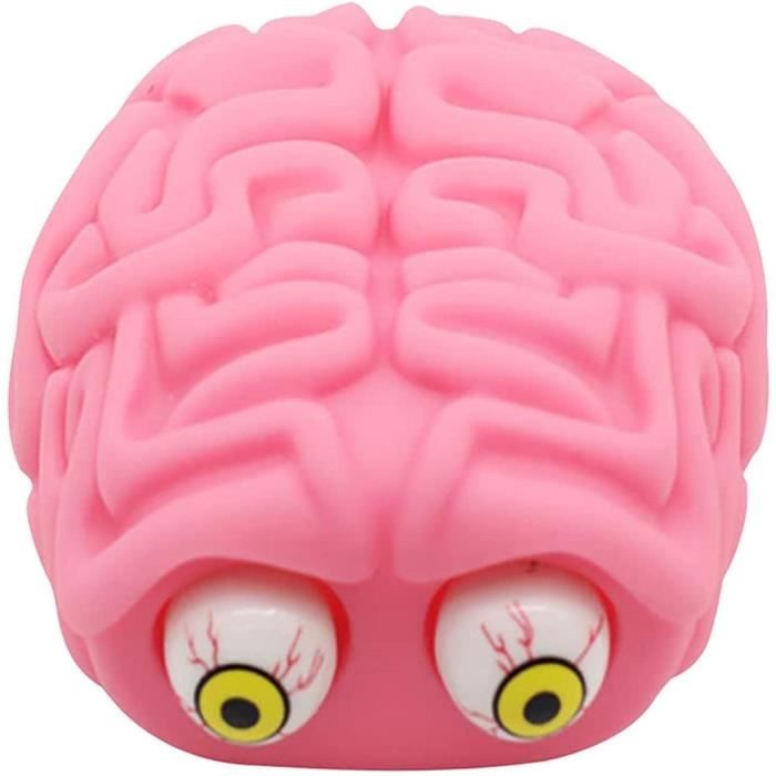 Gruwkue Brain Squishy Toy Brain Squishy Eye Popping Squeeze Toy pour ...