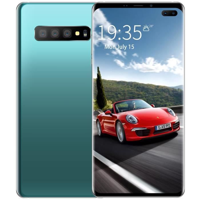 S10 Smartphone 6.5 pouces Android Plein Ecran (6G + 128G) 8MP + 16MP Reconnaissance faciale des ...