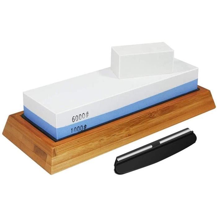 Pierre à affûter les couteaux 1000 6000, bloc de meulage, 1000 6000 grit premium pierre à ...