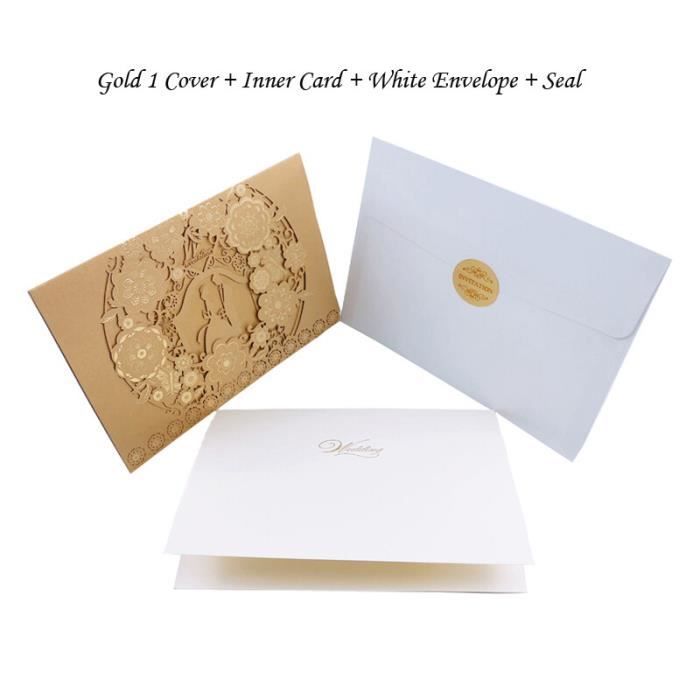 Faire-part - invitation,Carte d'invitation de mariage coupée au Laser,1 ...