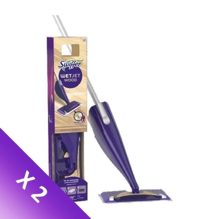 [LOT DE 2] SWIFFER Balai spray WetJet Wood Starter Kit - Cdiscount Au ...