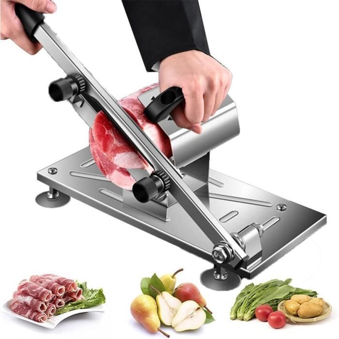 Trancheuse Manuelle de Viande, trancheuse de Rouleau de Mouton de Boeuf ...
