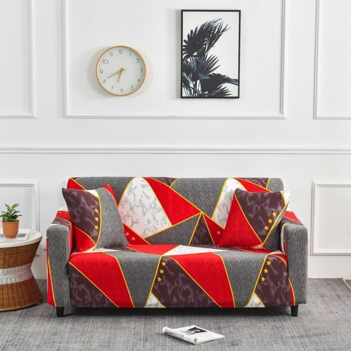 2-place 145-185cm Housse de protection extensible pour canapé et ...