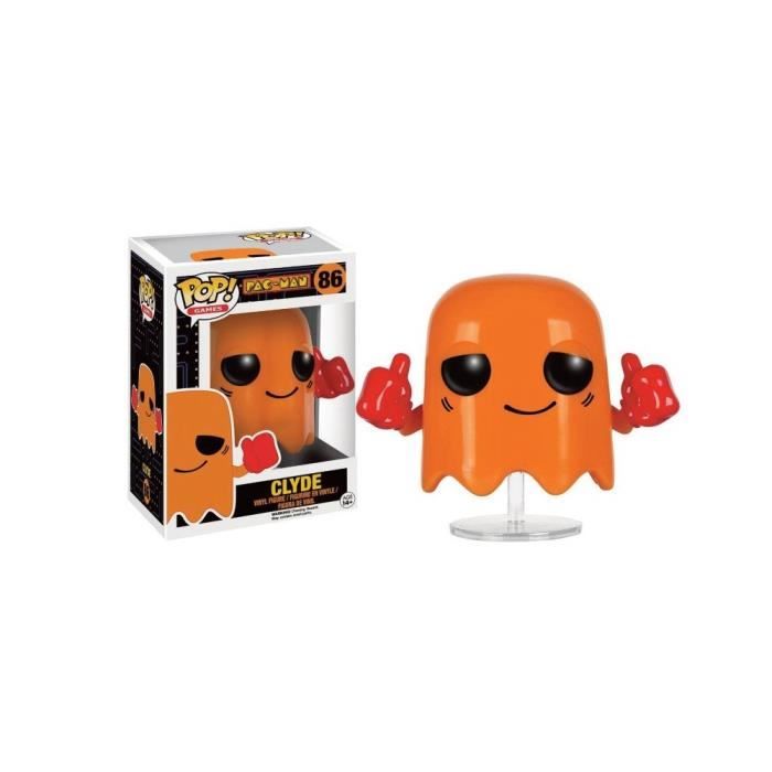 Figurine Pac-Man - Clyde Orange Phantom Pop 10cm - Cdiscount Jeux vidéo
