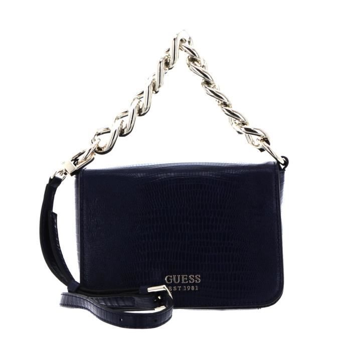 GUESS Tullia Mini Crossbody Flap Midnight [138407] - sac à épaule ...