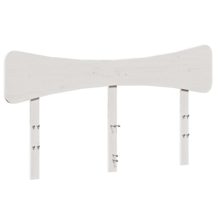 POU Tête de lit blanc 160 cm bois massif de pin KO7167 AB844770 ...