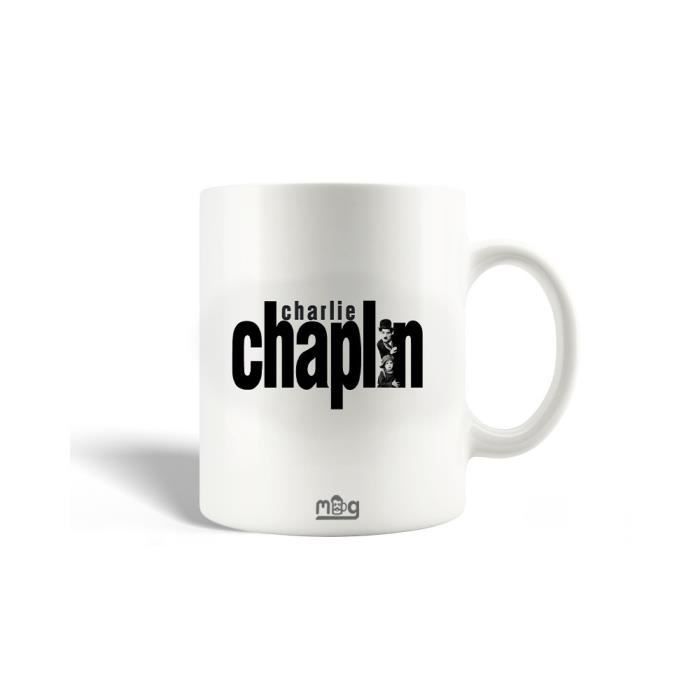 Mug en Céramique - MANIACASE - Charlie Chaplin - Noir - 30cl ...