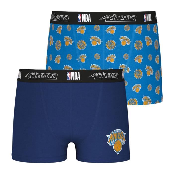ATHENA Lot de 2 boxers NBA KNICKS Bleu HOMME Marine-imprimé new york ...
