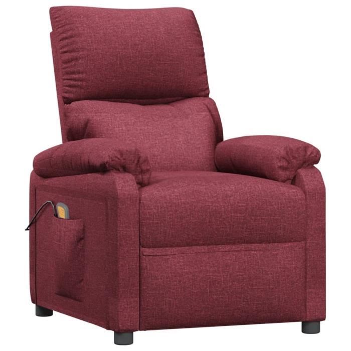 Omabeta Fauteuils électriques Fauteuil De Massage Inclinable Rouge
