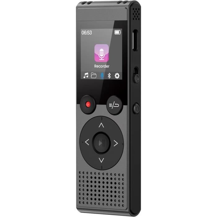128Go Dictaphone - 3072Kbps Qualité Sonore Hd Enregistreur Vocal ...