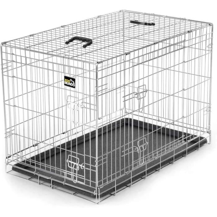 Zoomundo L Cage Pliante en Métal avec 2 Portes pour Chien Cage Box de ...