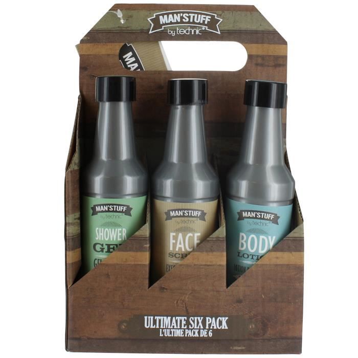Technic Man' Stuff Ultimate Six Pack Avec Nettoyant, Gommage, Lotion ...
