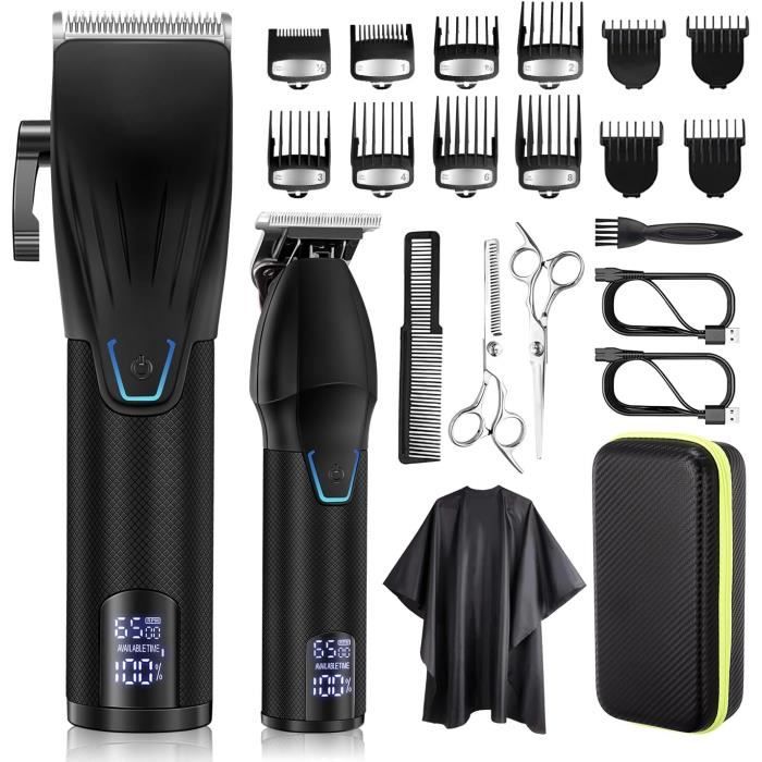 Tondeuse À Cheveux Professionnelle Pour Homme - Kit De Tondeuse À Barbe Sans Fil - Tondeuse De ...