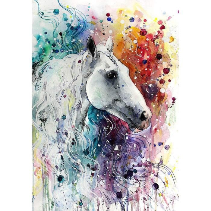 Peinture au Numero DIY Cheval Paint by Number Kit Peinture Par Numéros ...