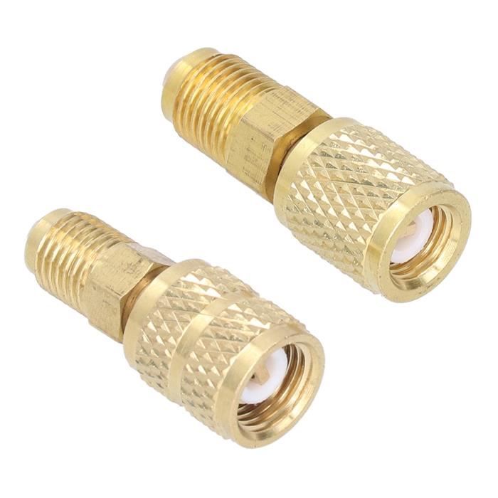 Adaptateur R410 vers R22 - YOSOO - 1/4 SAE - Bonne étanchéité - Laiton ...