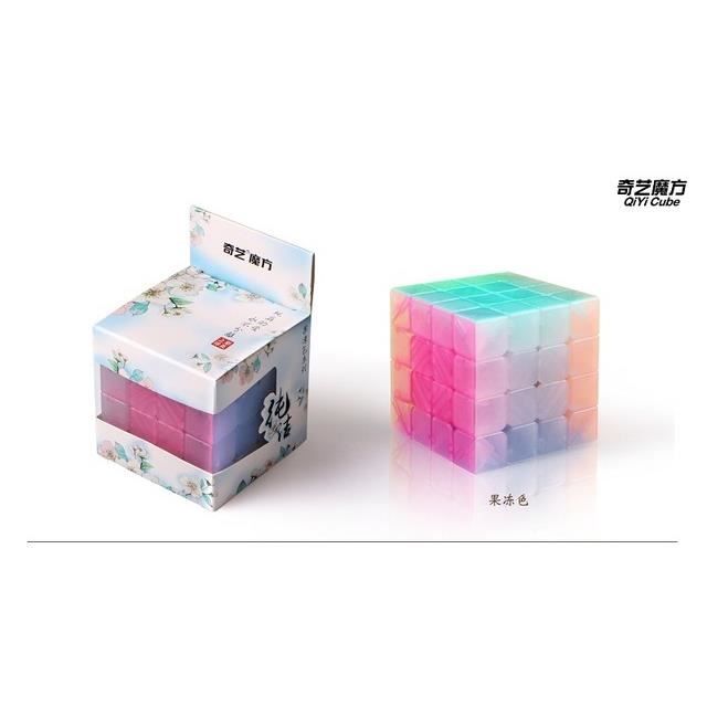 CASSE-TETE,qiyuan S 4x4--Cube de gelée magique axe, couleur 2x2 3x3 4x4 ...