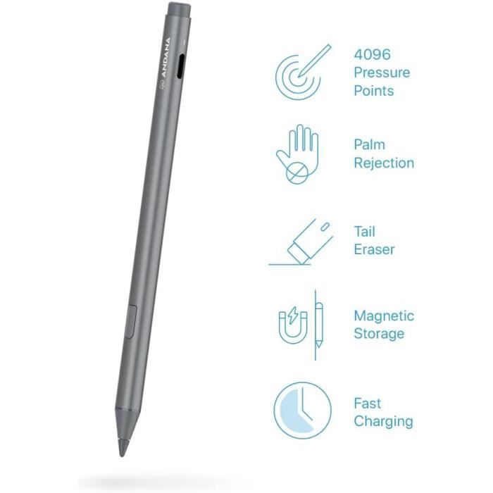 Mpp Stylus Ec Pen 2.0 Tilt Pen Stylet Numérique Avec Sensibilité À La ...