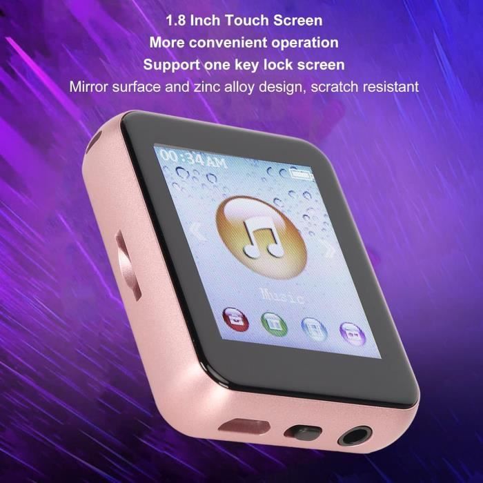 Lecteur Mp3, Lecteur Mp3 Bluetooth 5.0 Avec Écran Tactile Complet De 1 ...