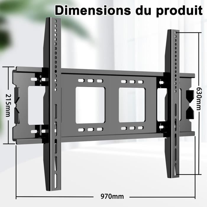 Support Mural TV - YOKULI - Fixe - 50-120 Pouces - Charge Max 125 kg ...