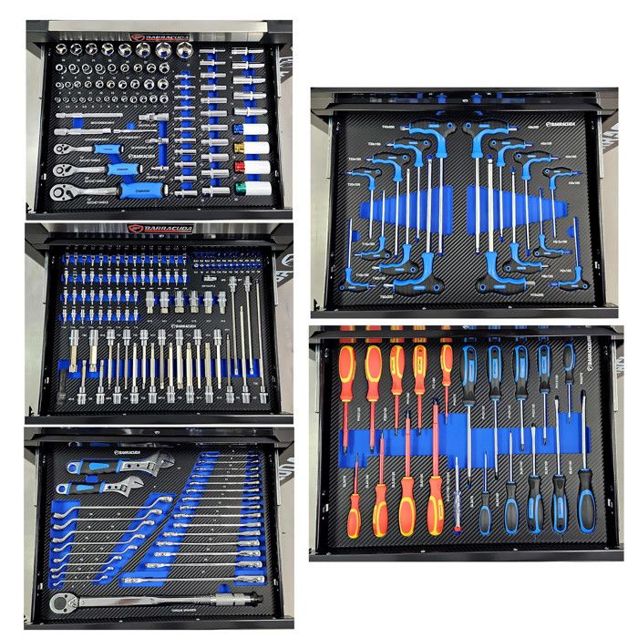 Servante d'atelier Barracuda Tools Dynamic+ 7 tiroirs dont 5 outillés ...