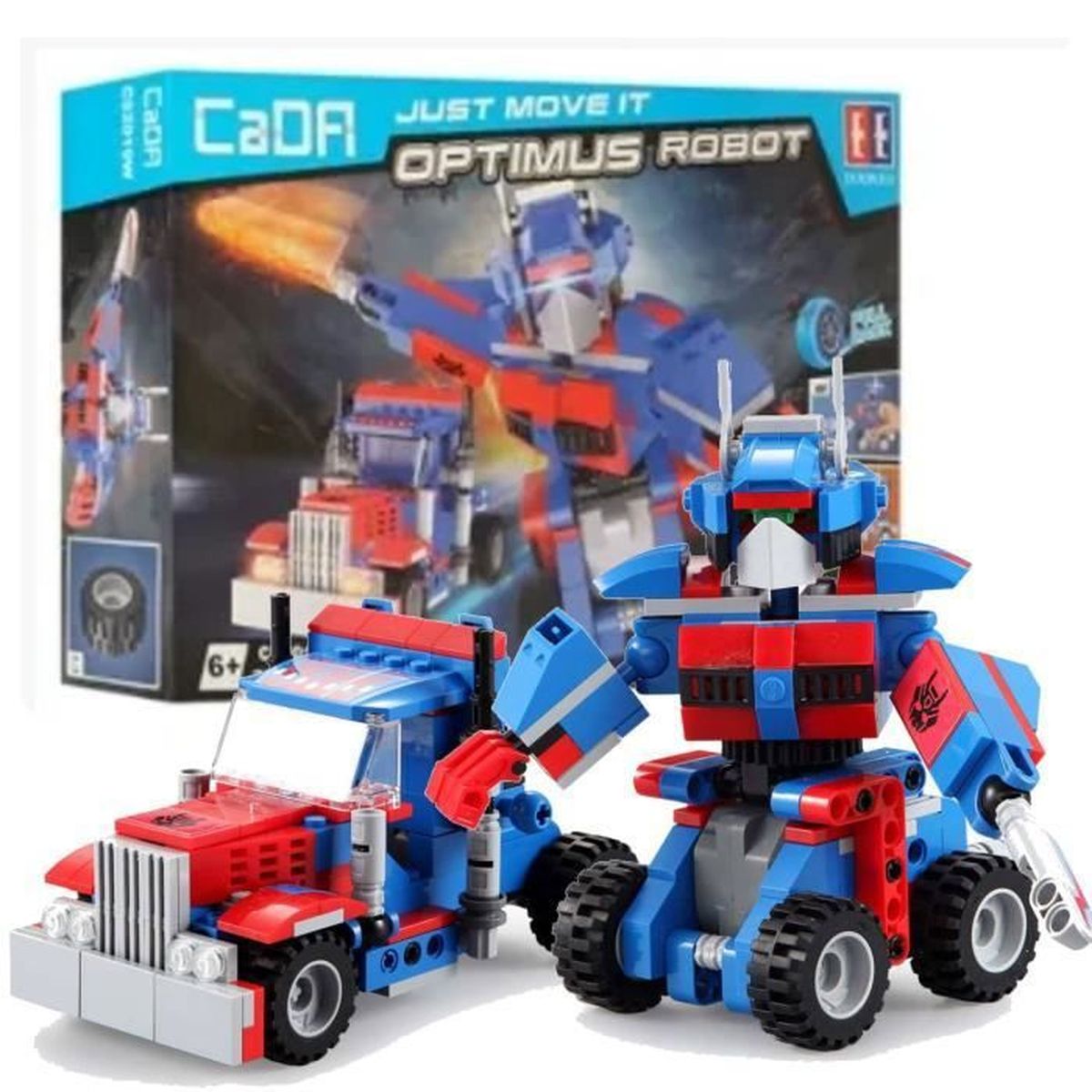 Optimus Robot 2-en-1 Blocs à tirer 251 pièces C52019W - Cdiscount Jeux ...