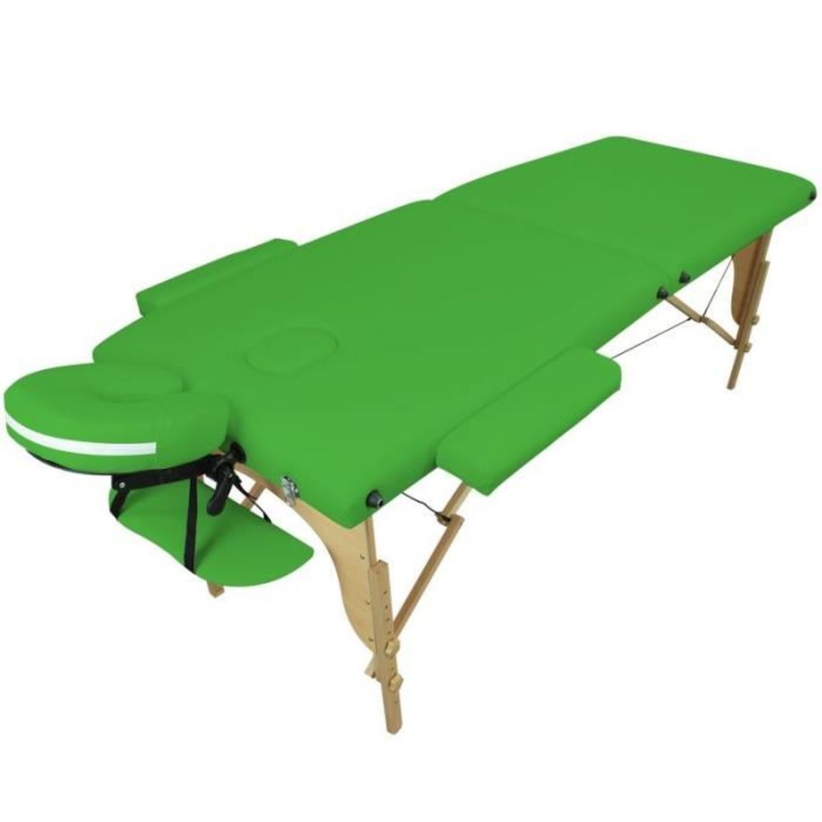 Table De Massage Pliante 2 Zones En Bois Avec Panneau Reiki