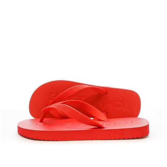 Tongs Rouge Homme Tommy Hilfiger Tjm Beach - Cdiscount Sport